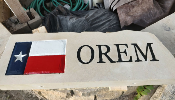 4 Inch Letters | Signs In Stone | Mulvane, KS