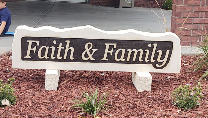 4 Inch Letters | Signs In Stone | Mulvane, KS